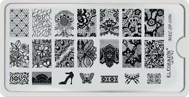 El Corazon Пластина для стемпинга 6х12 см. №EC-SP-1056