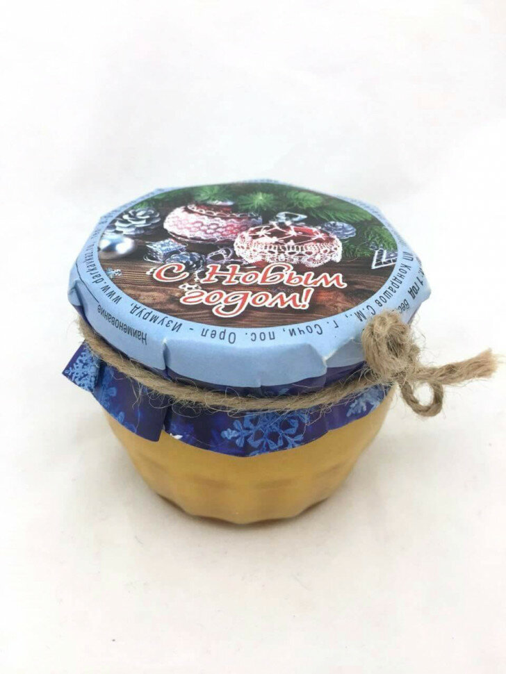 Мед с облепихой 170гр с новым годом