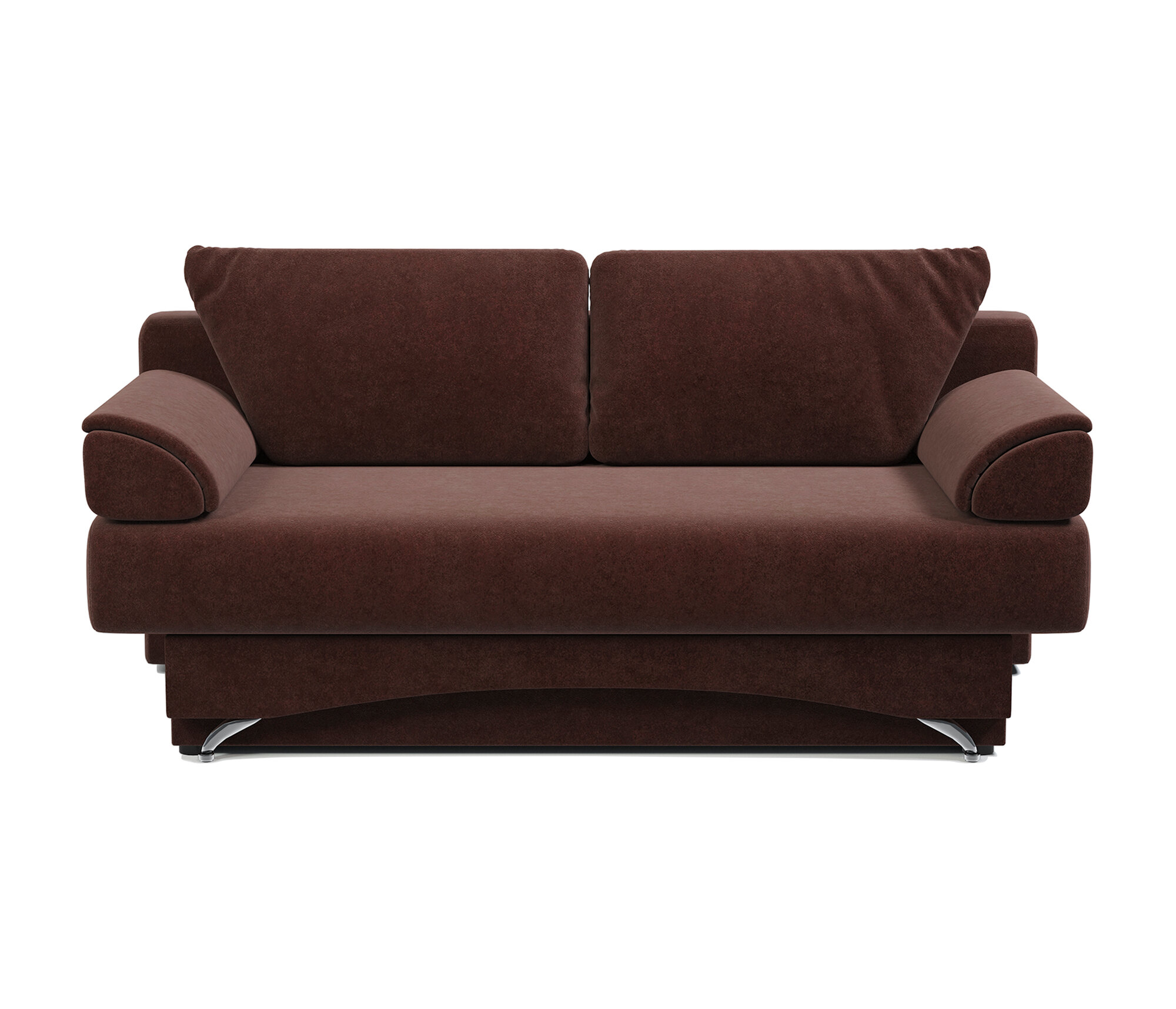 Диван-кровать еврокнижка Евро 130 велюр Дрим шоколад