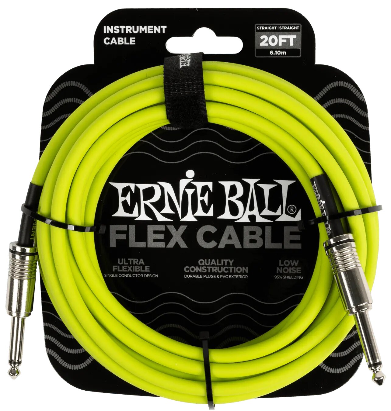 Инструментальный кабель Ernie Ball 6419 6м Flex Green