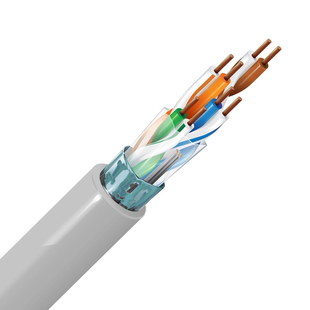 Кабель витая пара в нарезку BELDEN 1633ENH.00305 Gray, 1 м