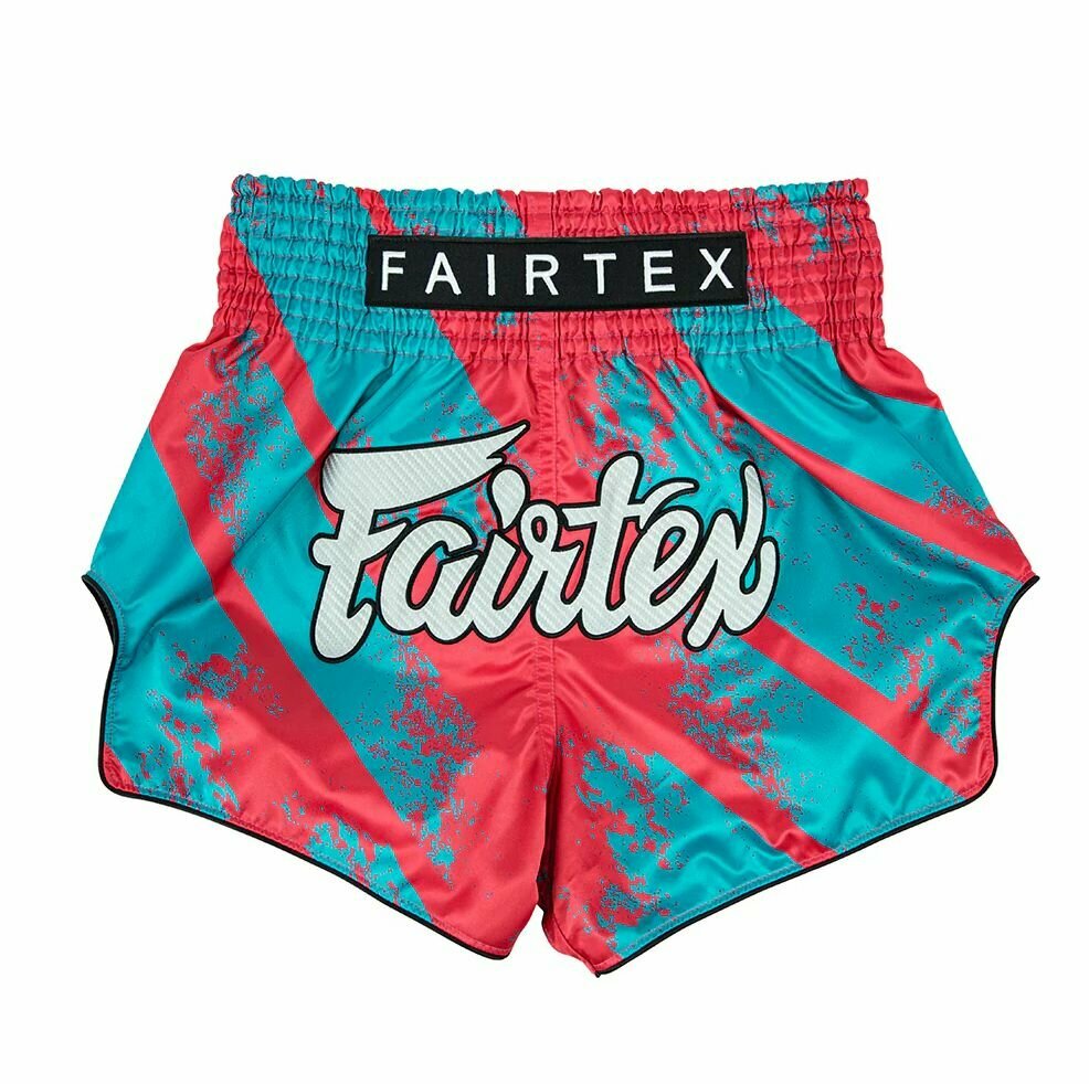 Шорты спортивные Fairtex, размер L, голубой, розовый — фото 1