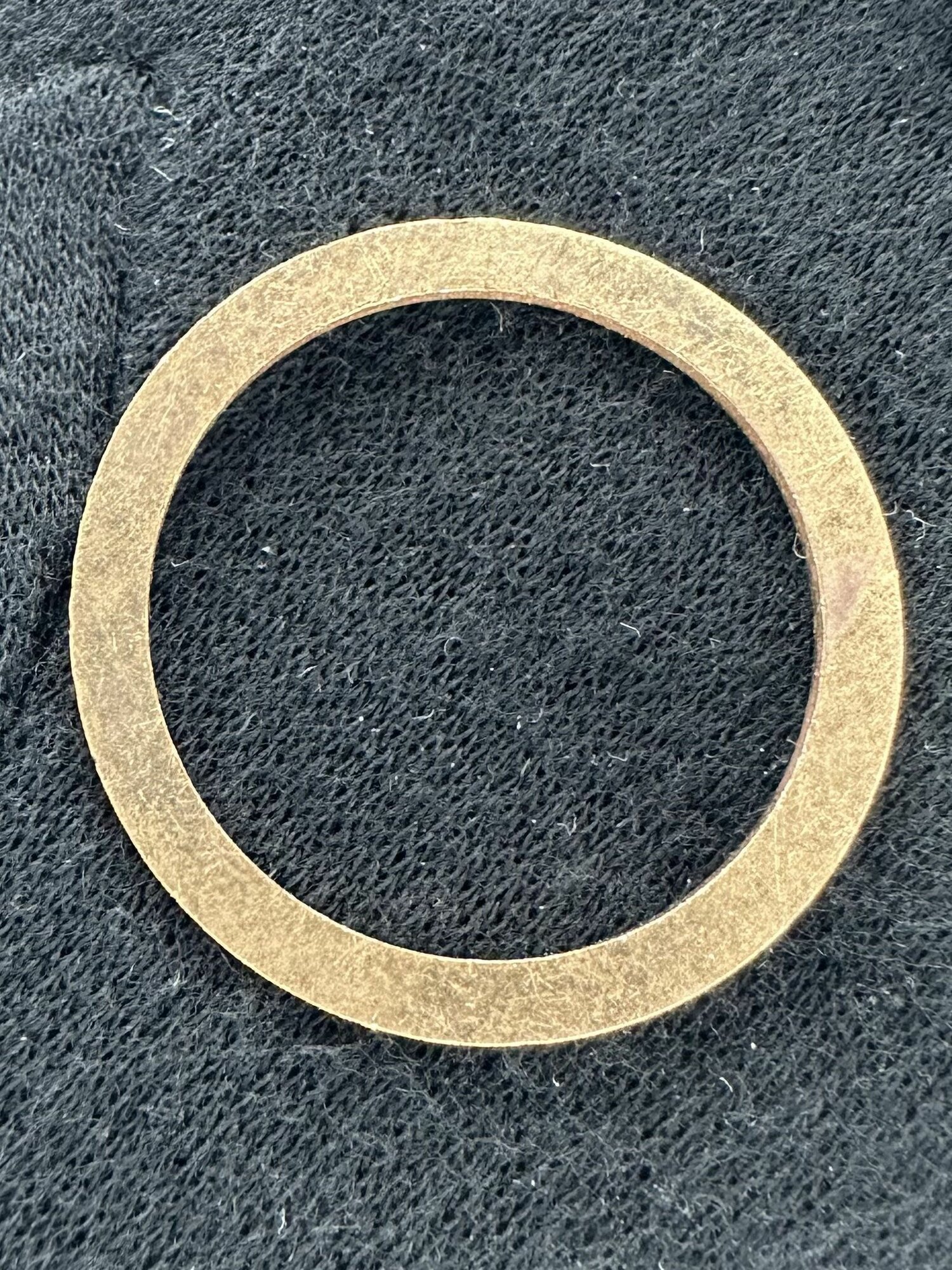 Шайба 24х1 мм d24, медная, плоская, 50 штук