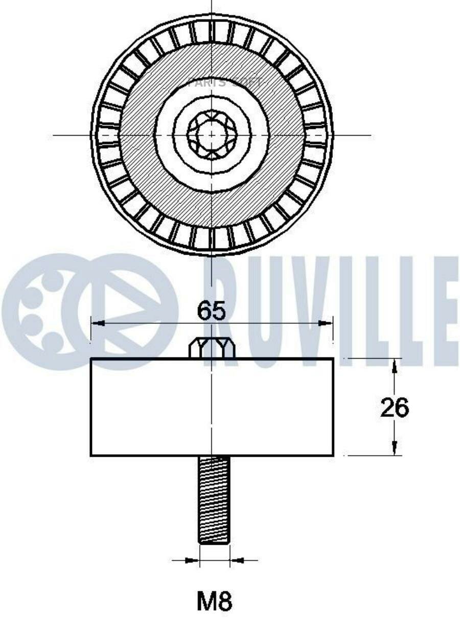 542482 RUVILLE Натяжитель ремня ГРМ