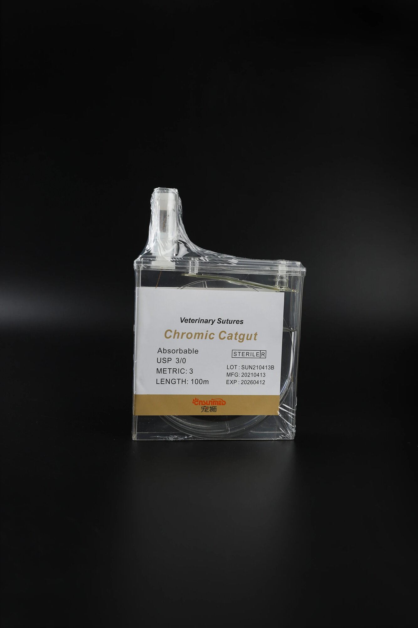 Хирургические швы хромический кетгут CNSUNMED кассетный стерильный USP USP2-0 100M