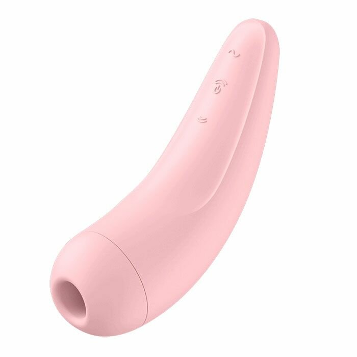 Вакуум-волновой бесконтактный стимулятор клитора Satisfyer Curvy 2+, светло-розовый Satisfyer Вакуум-волновой бесконтактный стимулятор клитора Satisfyer Curvy 2+, светло-розовый
