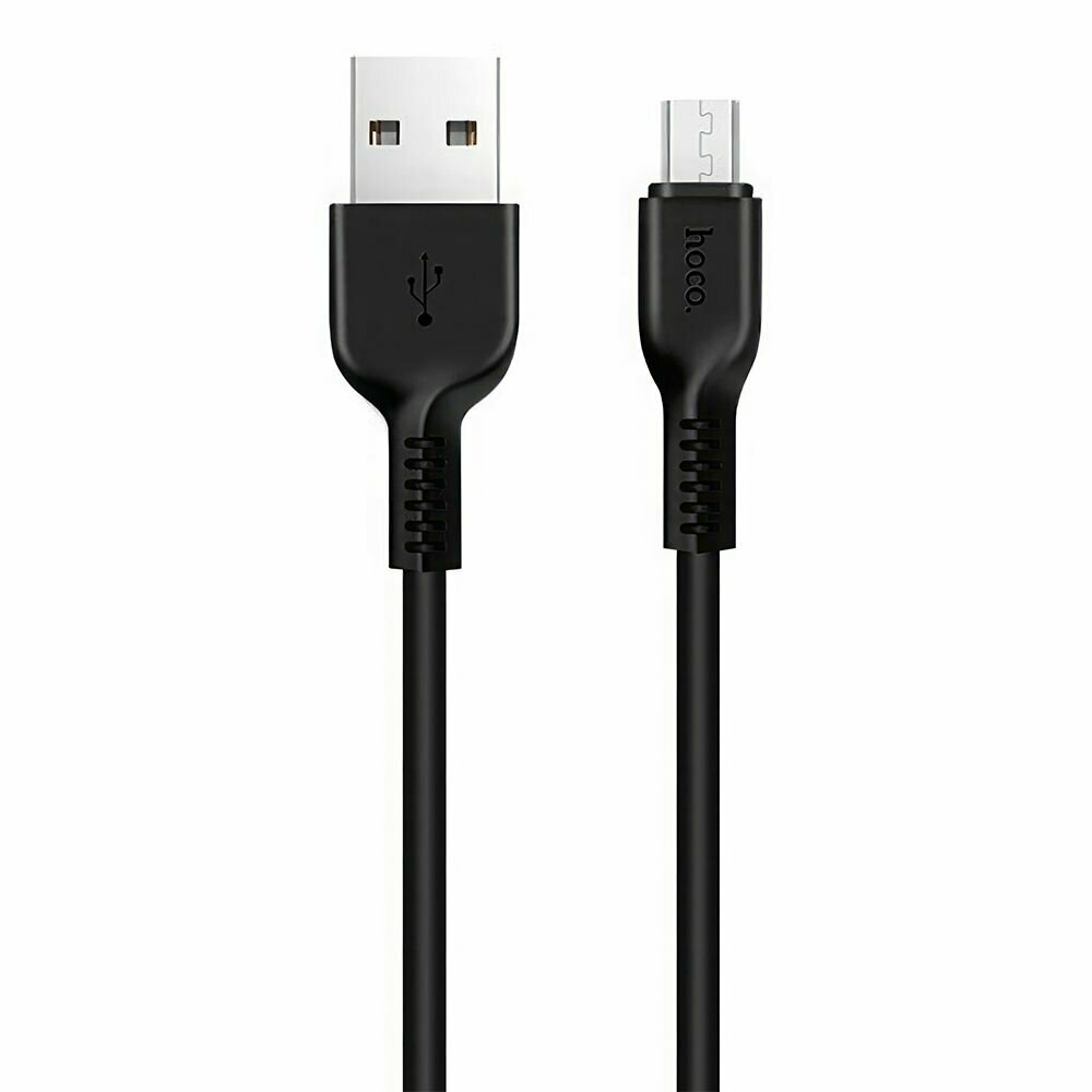 USB кабель HOCO X20 Flash MicroUSB, 2м, PVC (черный)