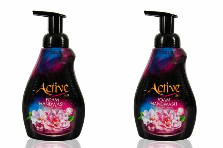 ACTIVE Жидкое пенка-мыло Черный бриллиант, 500 мл, 2 уп