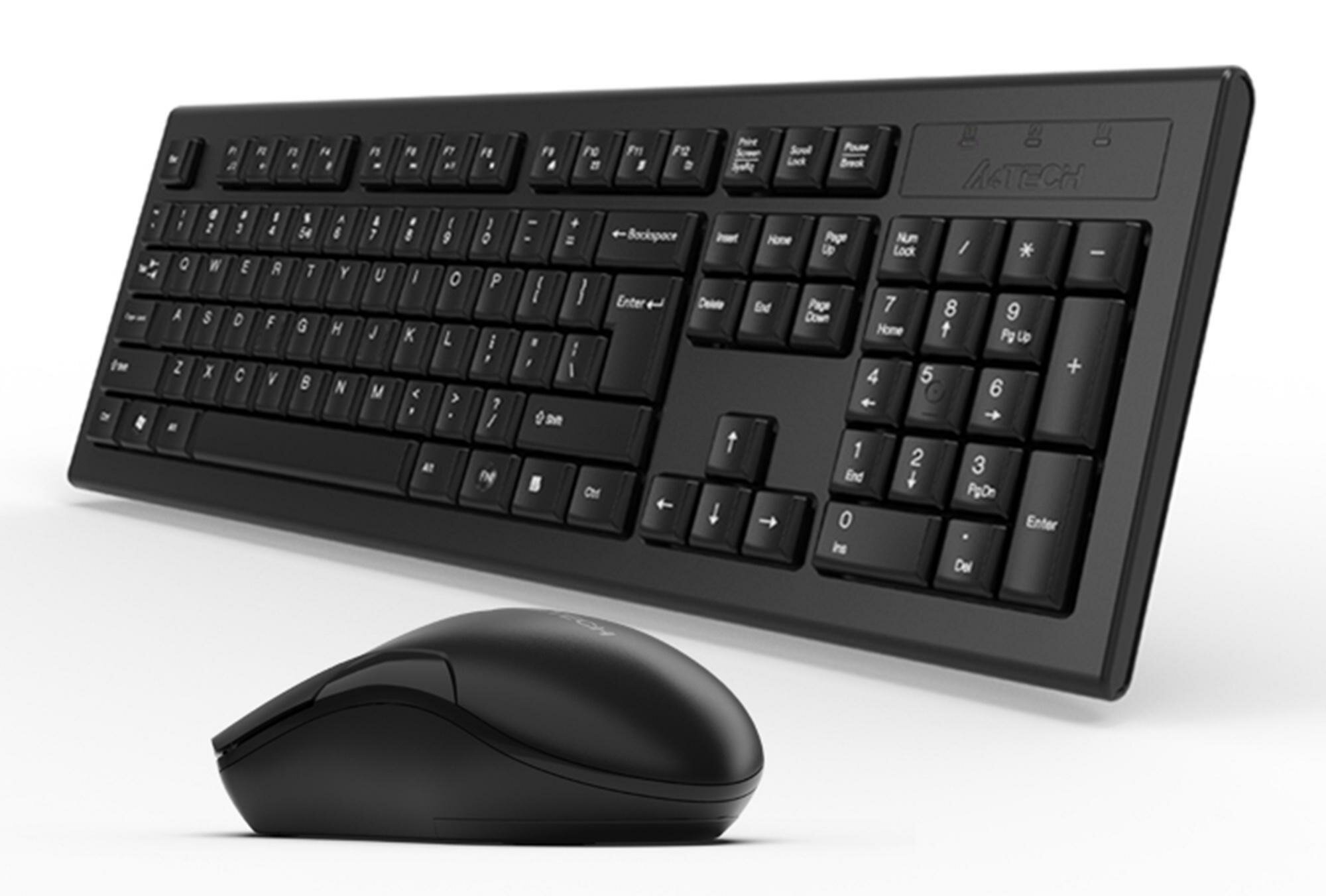 Клавиатура + мышь A4TECH 3000NS черный