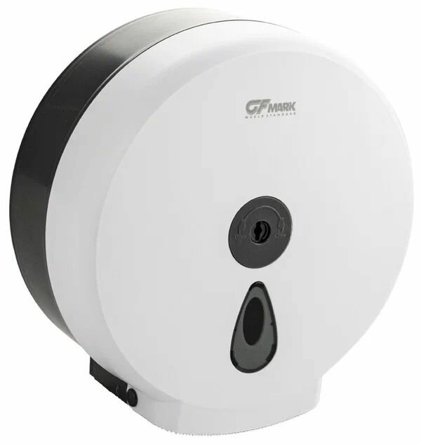 Диспенсер для туалетной бумаги барабан, пластиковый, белый GFMARK 914
