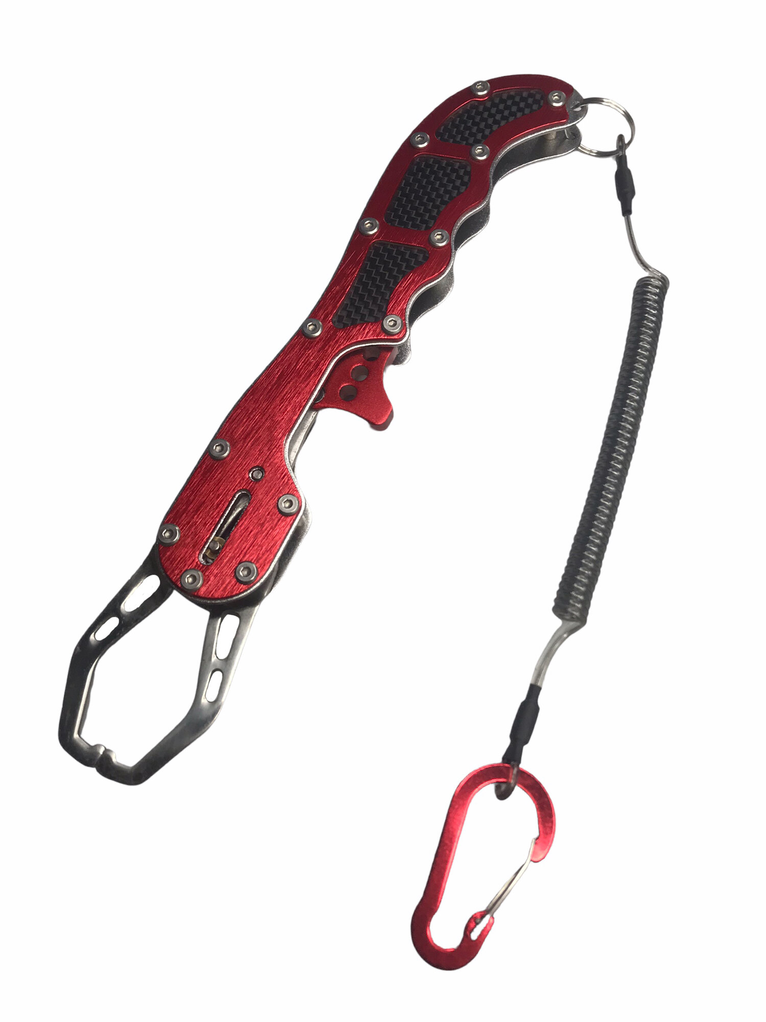 Рыболовный захват для рыбы Липгрип из алюминиевого сплава красный