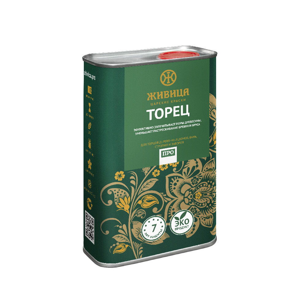 Масло Живица для торцов бревен Торец про (1 л)