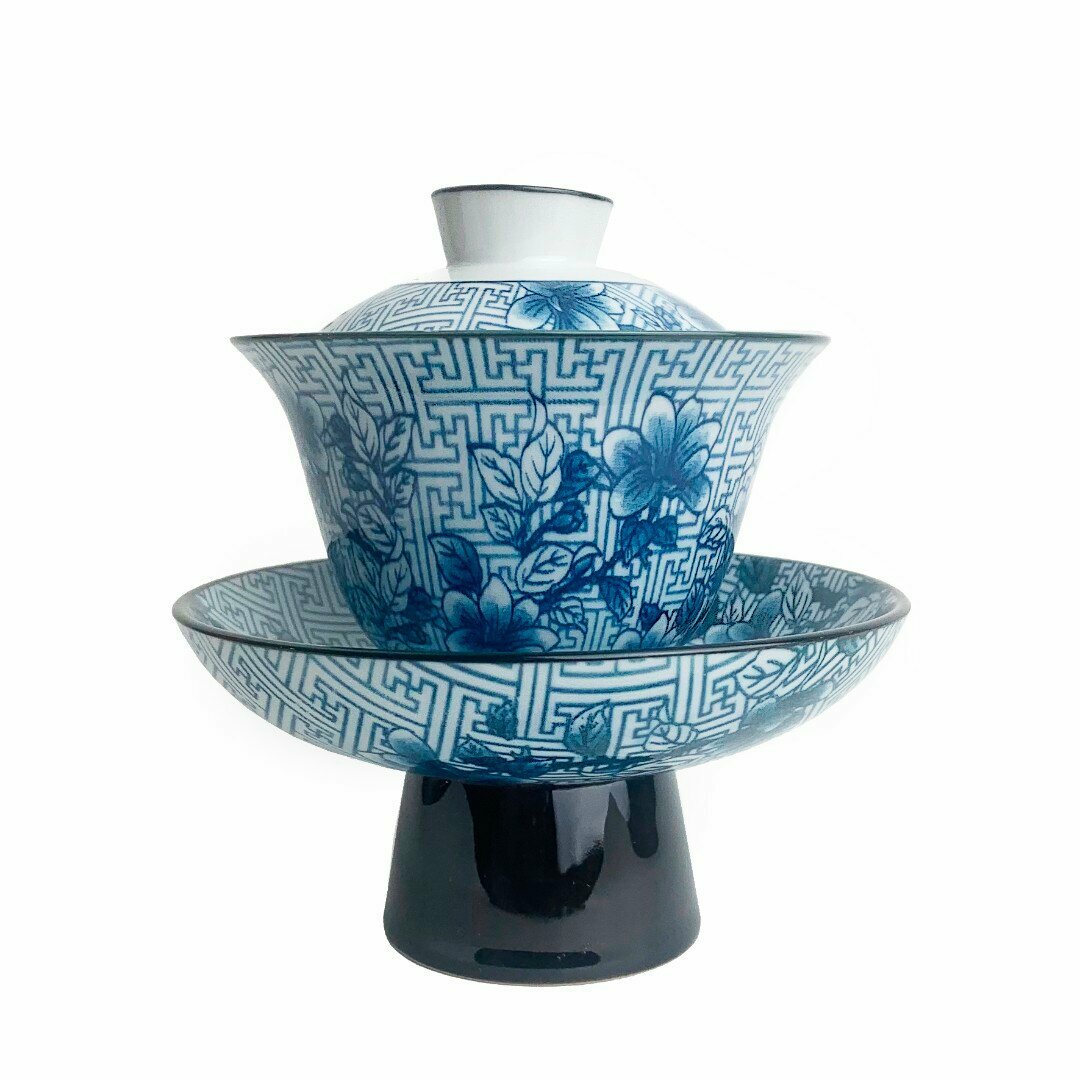 Гайвань на ножке - Кобальт, фарфор, 170 мл (242130)