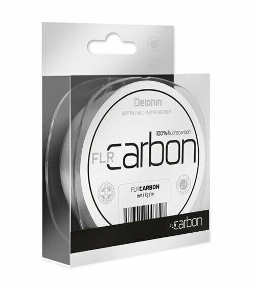 DELPHIN Поводковый материал FLRCARBON - 1 - 20m - 0,45mm - 27,1lbs (12.2kg)