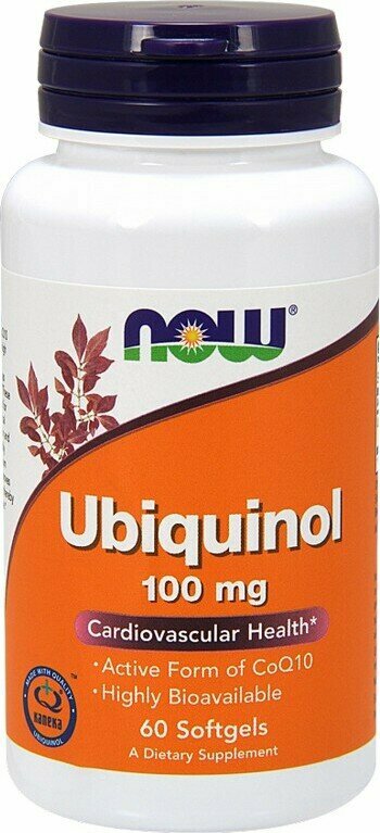 NOW FOODS НАУ ФУДС Убихинон капсулы 100мг №60 (БАД)