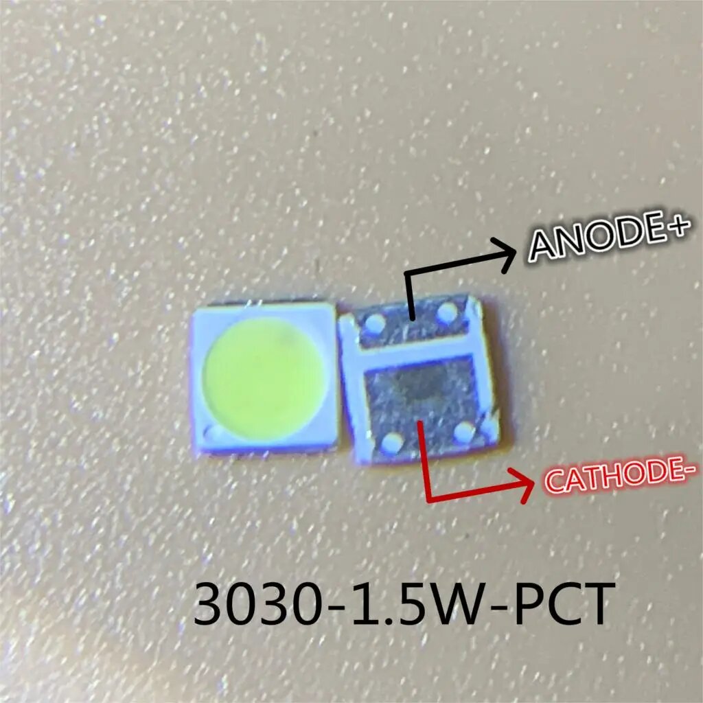 Светодиодная подсветка Lextar 3030 200 шт 3030-PCT-3V-1W