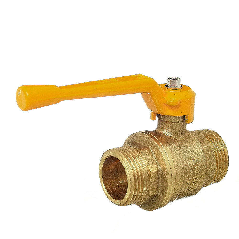 Кран шаровой газовый БАЗ 1/2 НР(ш) х 1/2 НР(ш) ручка (БАЗ. А12.0.15.40)