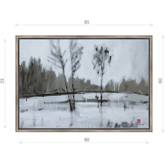 Картина Декор Депо Константина Малютина Март Матовый холст в раме 60х85 см