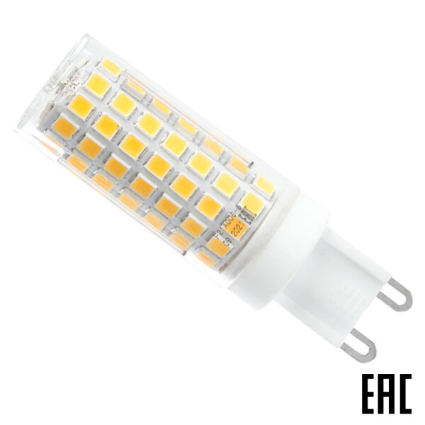 Лампа 9Вт 38147 LB-434 G9 JCD 9W 750Лм 4000К cветодиодная капсула холодный белый свет Feron (2 шт. в комплекте)