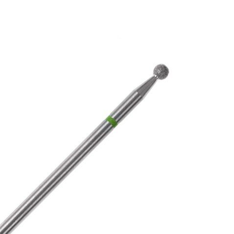 Фреза алмазная Сферическая круглая, зеленая (грубая зернистость) ВладМиВа 001.534.021 диам. 2.1 мм