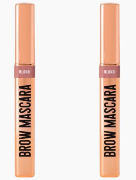Тушь для бровей Stellary Brow mascara, тон 02 светло-коричневый, 8 мл, 2 шт