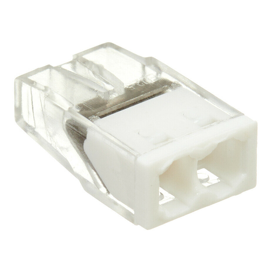 Клемма на 2 провода 0,5-2,5 кв. мм самозажимная с пастой (60 шт.)