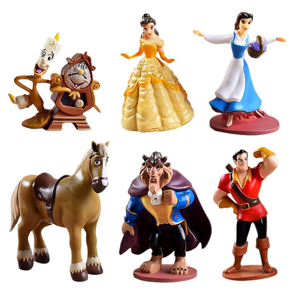Набор фигурок Дисней Красавица и Чудовище 6шт (7-10см) от магазина PopCultura.Store