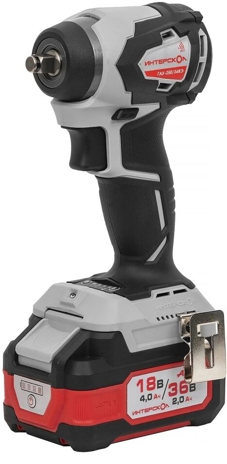 Гайковерт Интерскол ГАУ-250/36ВЭ аккум. патрон: квад.3/8"