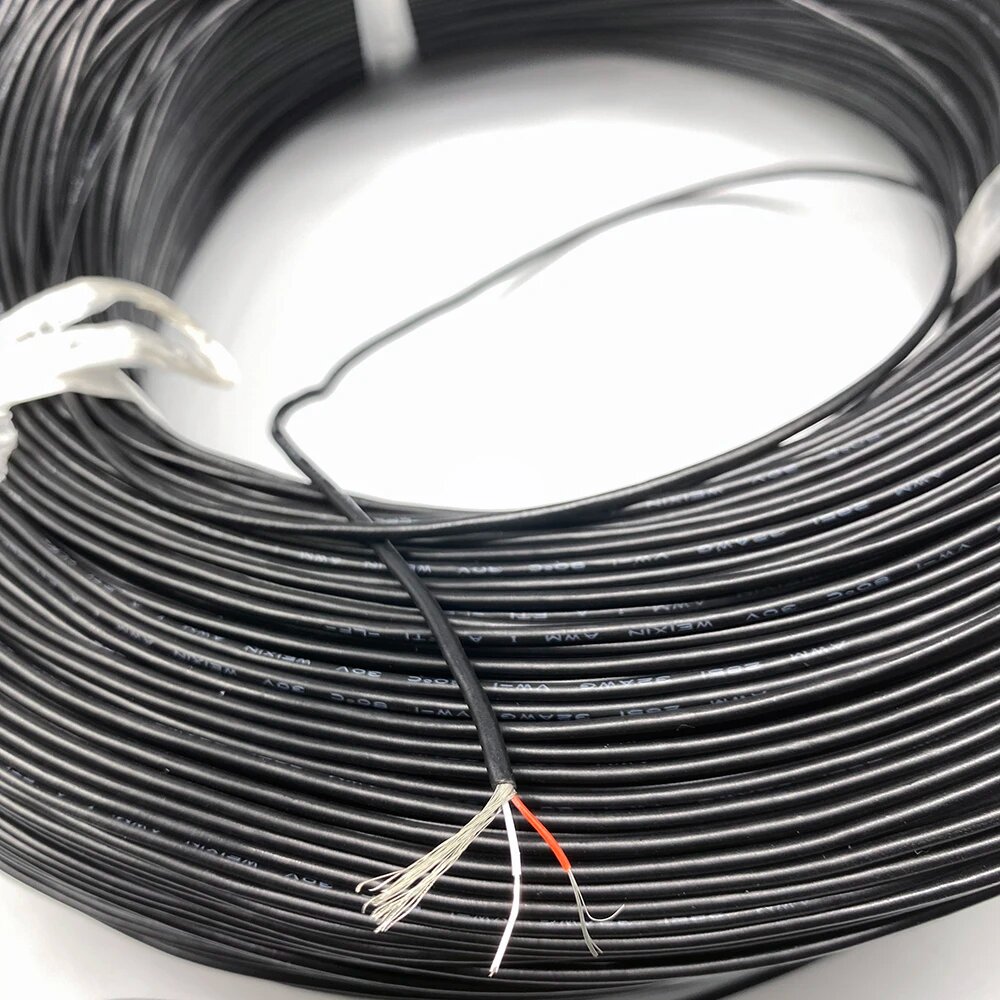 Медный экранированный провод UL2851-32AWG 10 м 32awg 3core, black