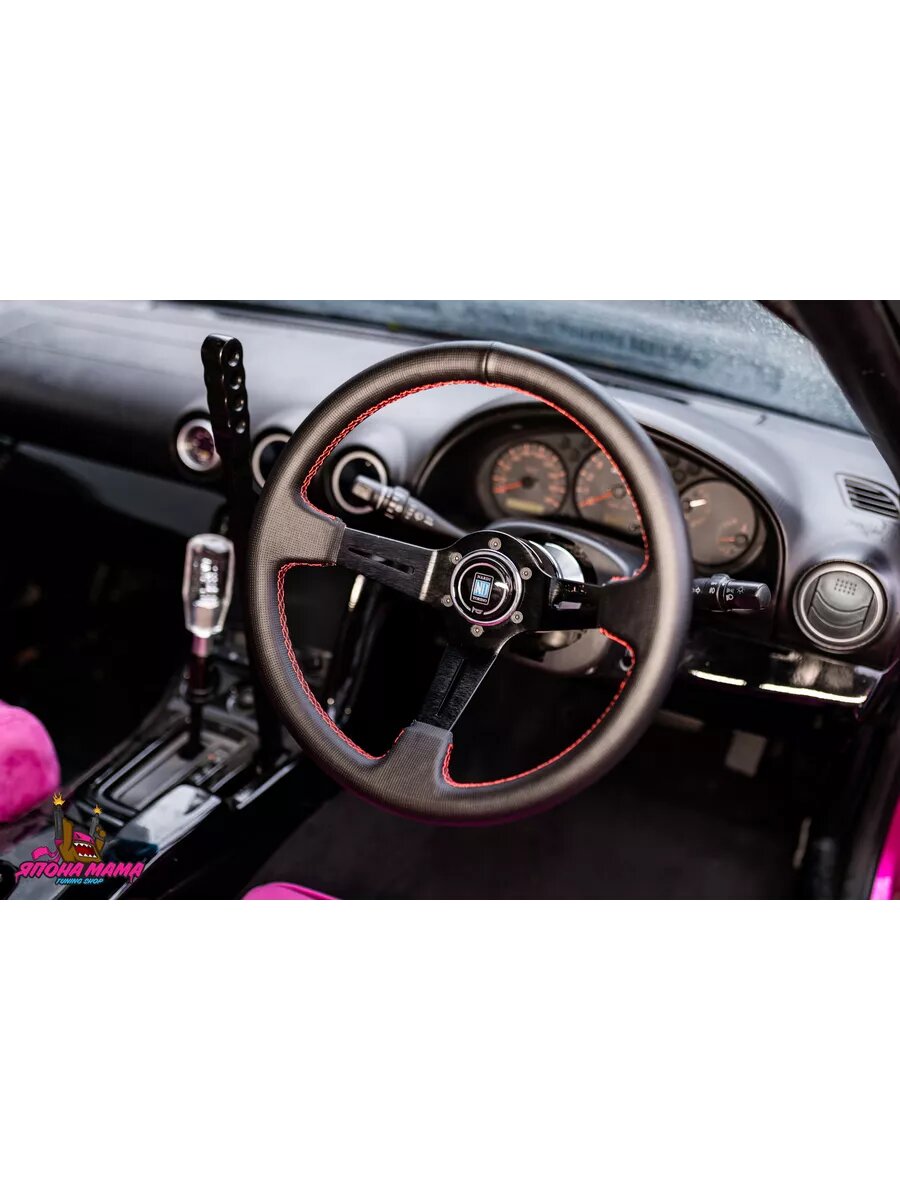 Спортивный руль Nardi Deep Corn из кожи (вынос)