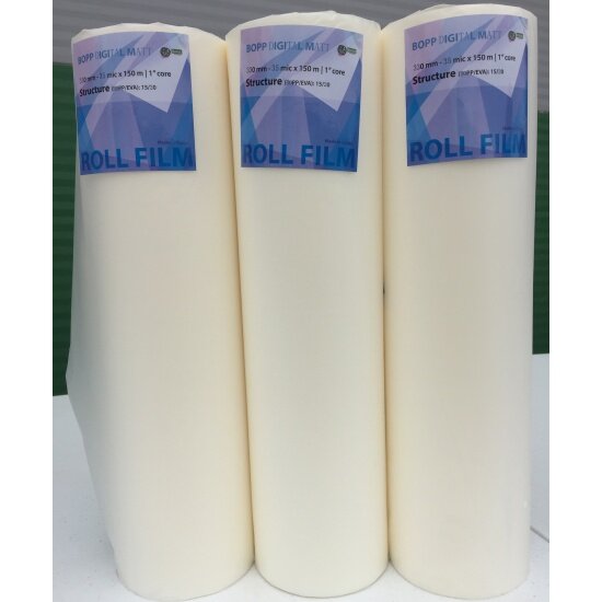 Пленка для ламинирования в рулоне Bulros Глянцевая PP (BOPP) Megabond DIGITAL 305х150м, 24мкм 15/00/09, 25мм