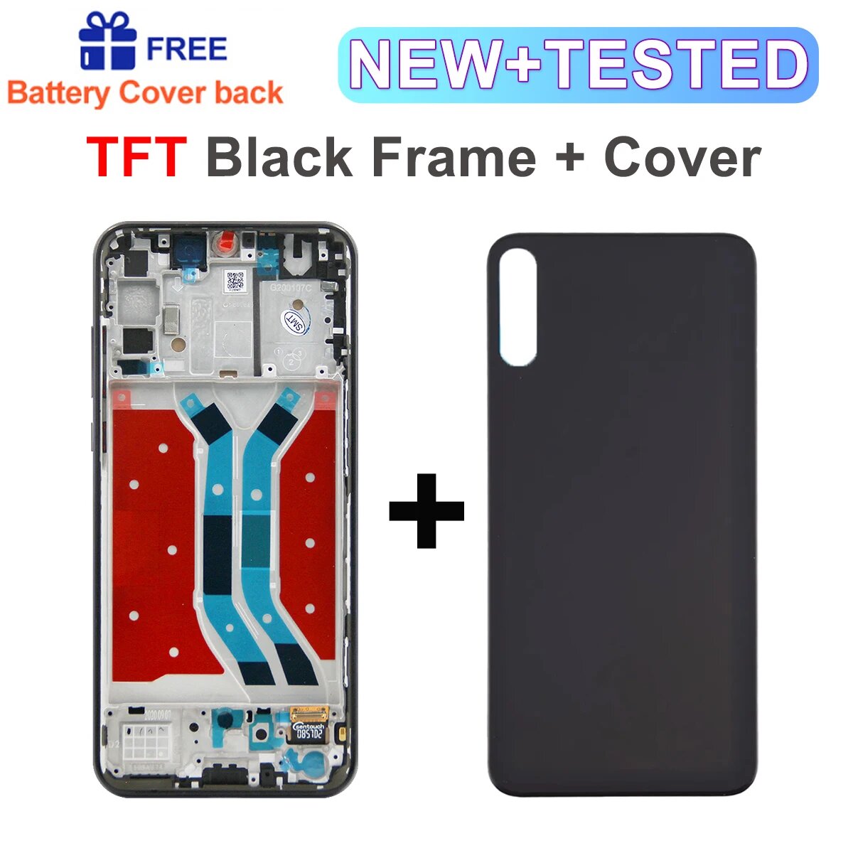 ЖК-дисплей 6,3 "Y8p для Huawei Y8p 2020, сенсорный экран с дигитайзером и рамкой для Huawei Enjoy 10s, ЖК-дисплей