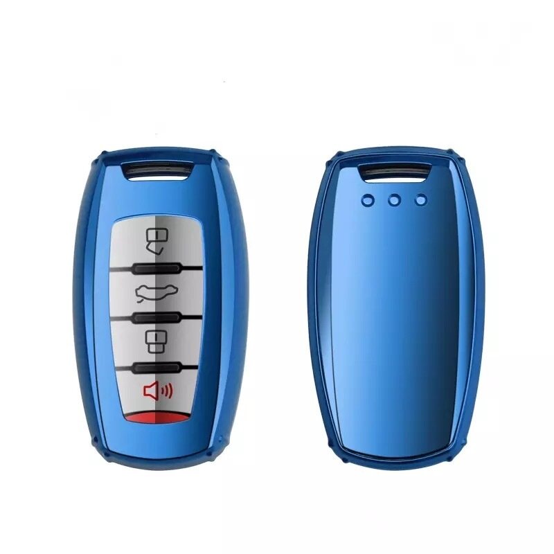 Чехол на не выкидной ключ TPU Haval Dargo, Jolion, F7, F7x blue