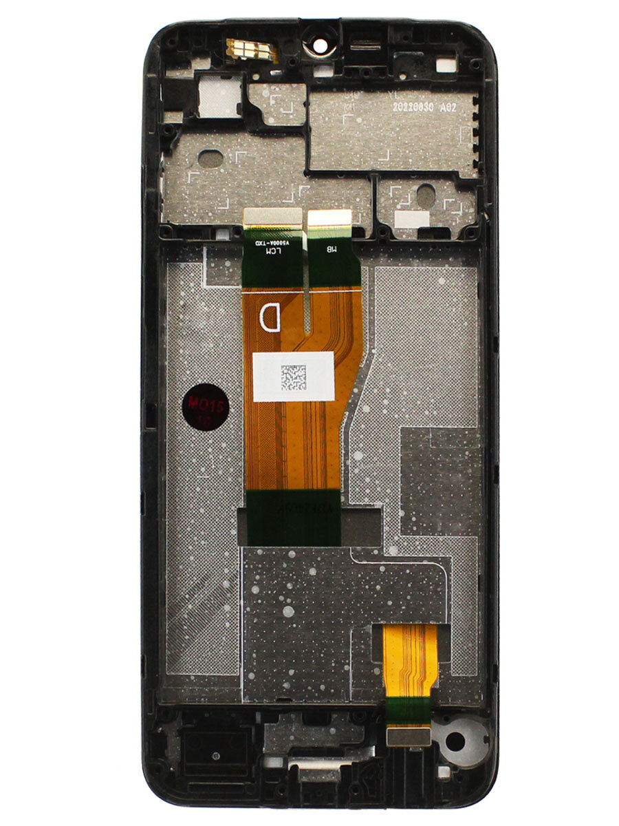 Дисплей для Realme C30s (RMX3690) модуль с рамкой и тачскрином (черный) (HQ)