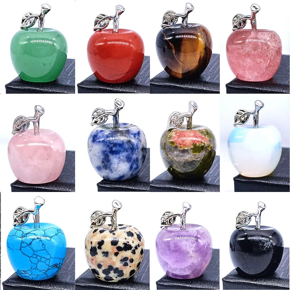 Статуэтка яблока из хрусталя, Цвет: 20PCS