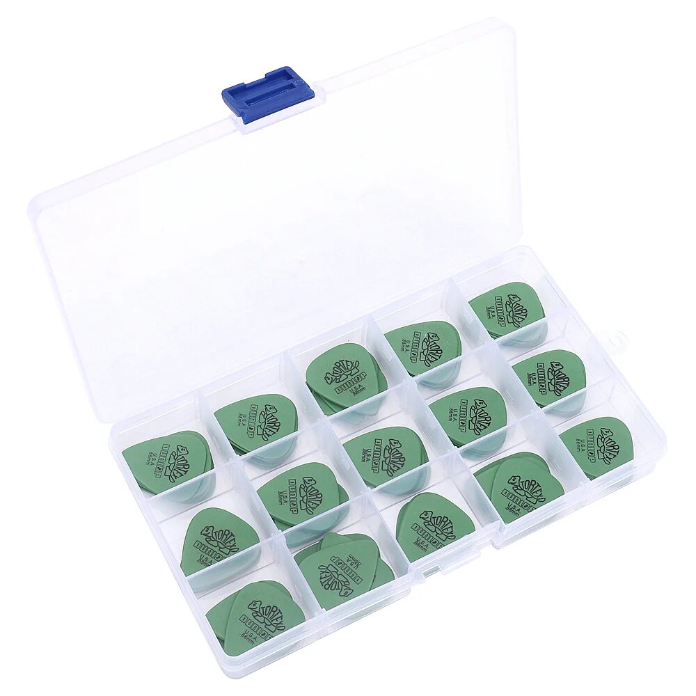 50 и 100 шт. медиаторы для акустической электрогитары Dunlop Plectrum, аксессуары для гитары с коробкой, толщина 0,5 мм-1,14 мм