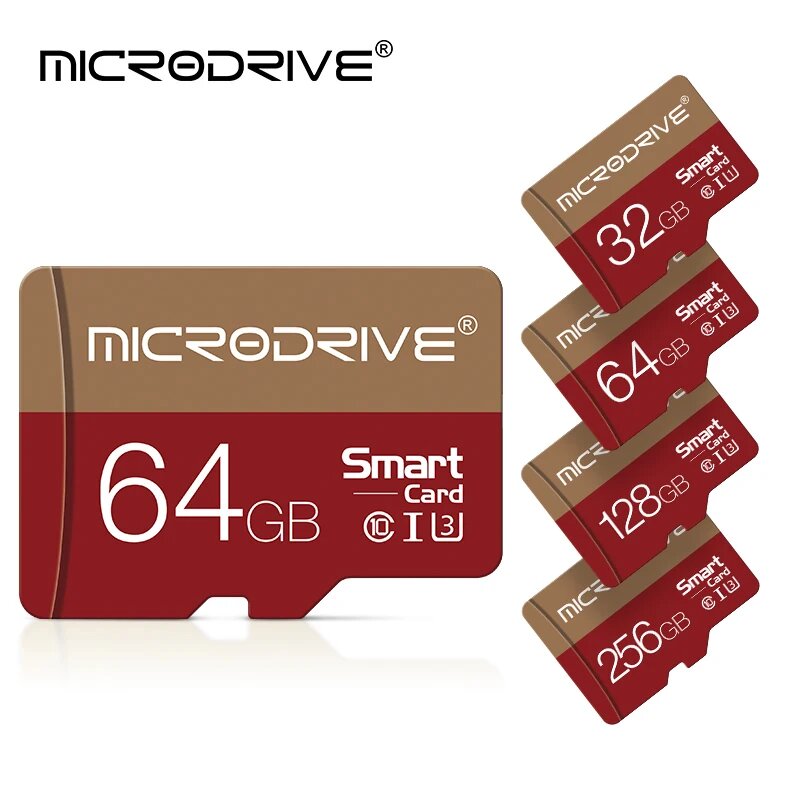 Карта памяти Mini SD 16 ГБ, 64 ГБ, 32 ГБ, TF-карта 128 ГБ, 256 ГБ, флеш-накопитель для телефонов/Xiaomi/Honor/Samsung — фото 1