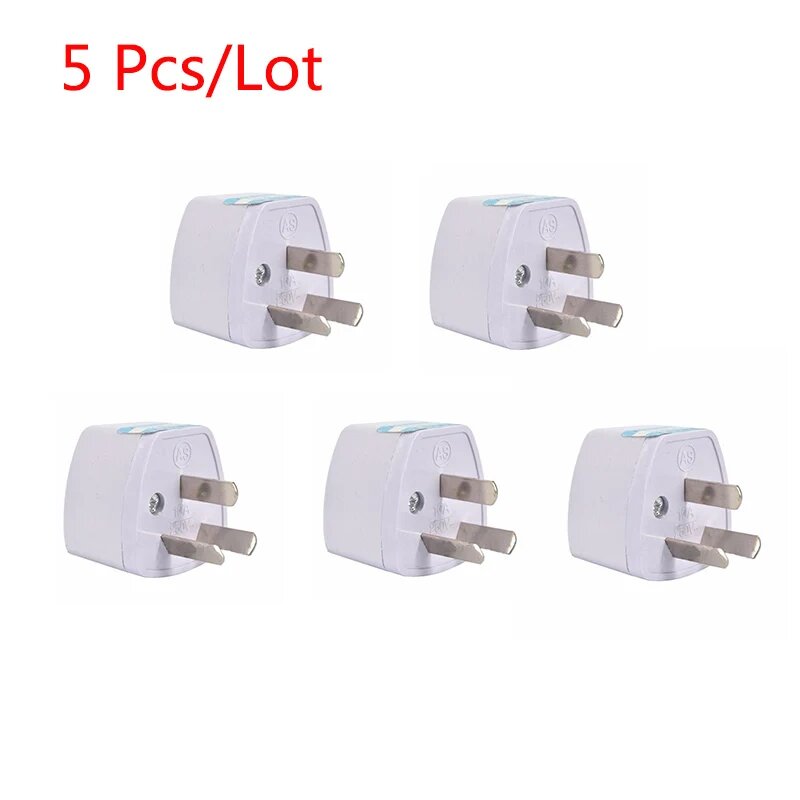 Universal AU NZ to US/UK/EU Travel Adapter 5 Pcs