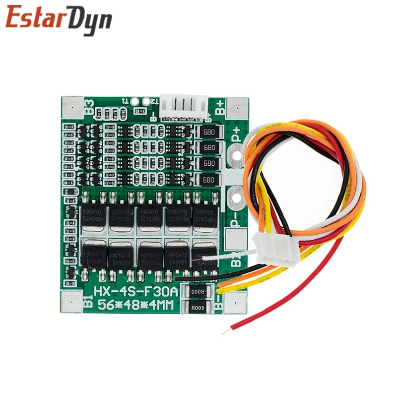 Estardyn HX-4S-F30A BMS 4S 30A Green