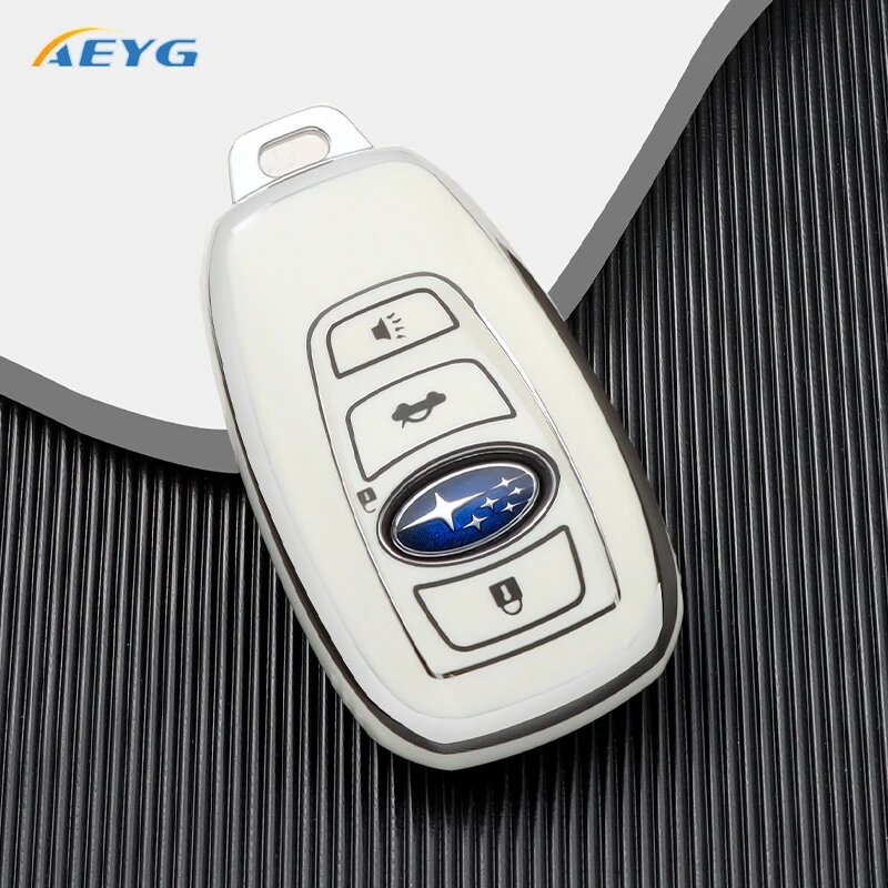 Модный чехол для автомобильного ключа чехол для Subaru BRZ STI Legacy Forester Crosstrek Impreza WRX Ascent Outback аксессуары для пульта дистанционного управления White only case