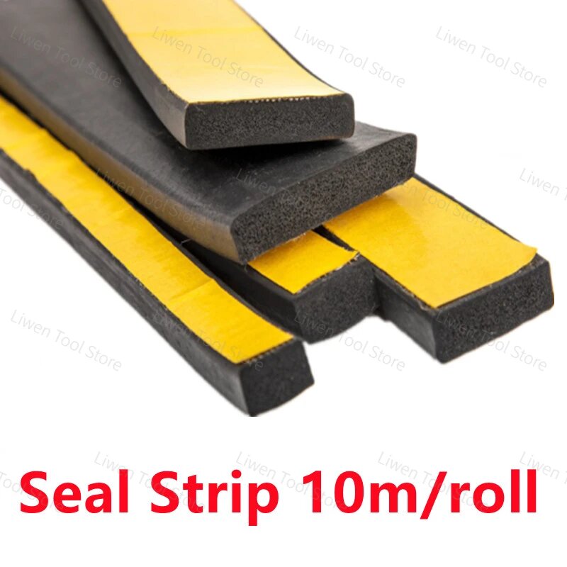 EPDM уплотнительная лента чёрная 10х10м 10mm x 10mm x 2m