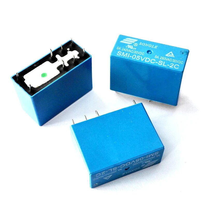 Герметичные реле Songle 4 шт, 5A, 8 контактов 5V