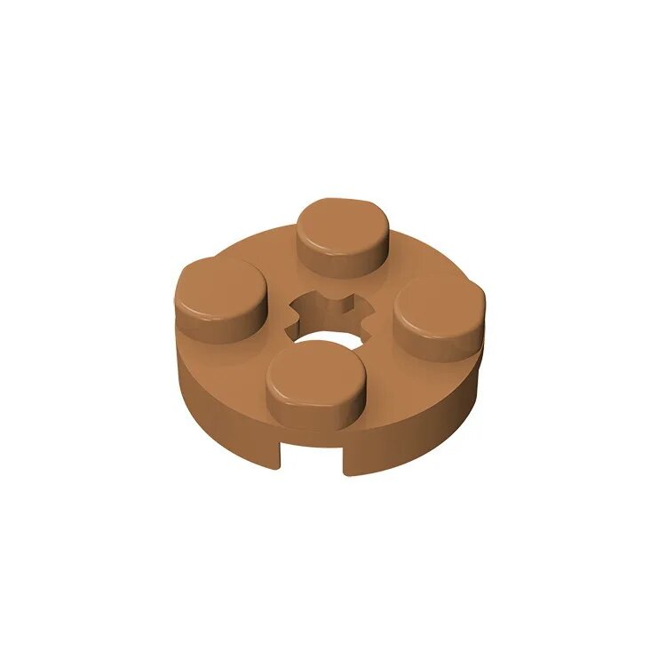 Gobricks круглый блок 4032, Коричневый (084)