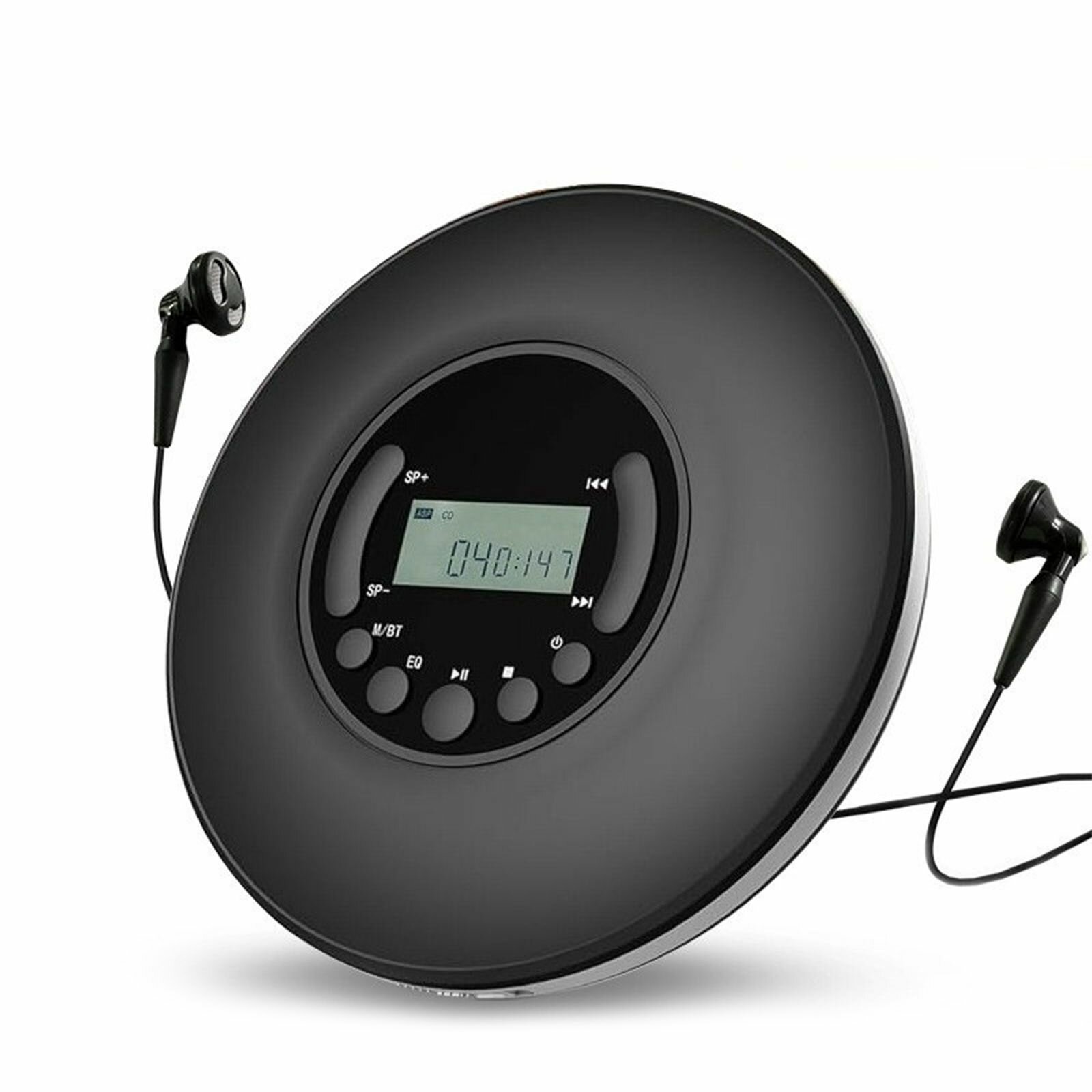 Портативный CD/MP3-плеер с ЖК-дисплеем, A-B повтор, 5 звуковых эффектов, динамики/наушники