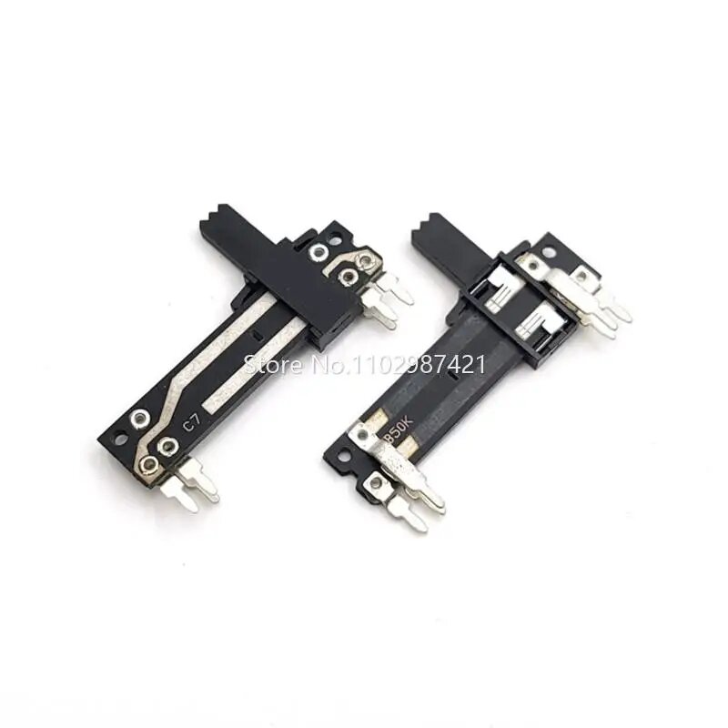 4 шт, длинный прямой скользящий потенциометр 40 мм, двойной B50K B503, прямой скользящий фейдер, одиночный потенциометр, ход 28 мм