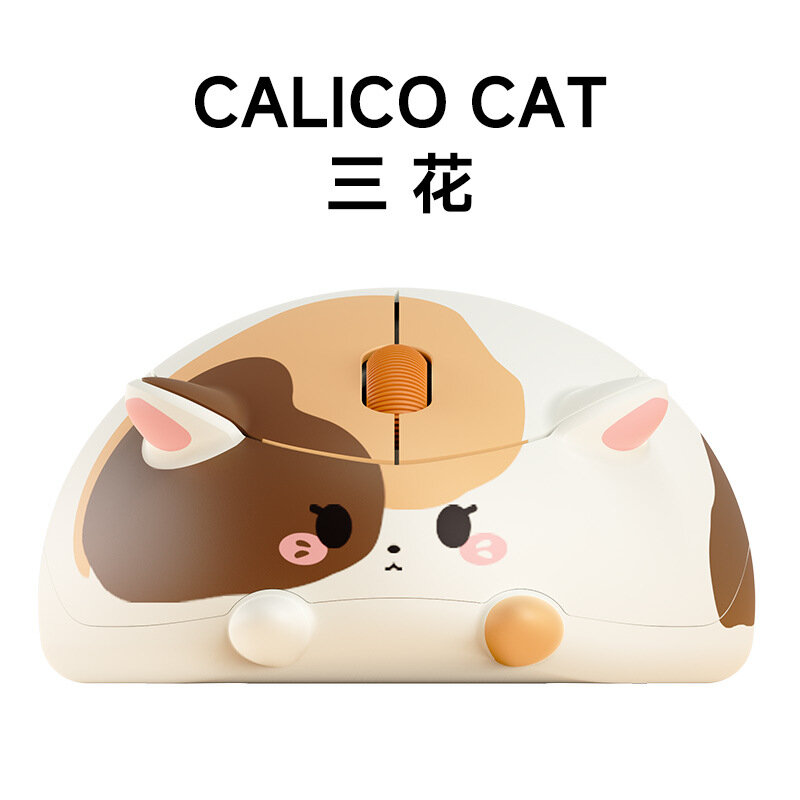 Беспроводная мышь AKKO Cat, портативная, 2,4G, беспроводной настольный ноутбук, универсальный милый кот для девочек