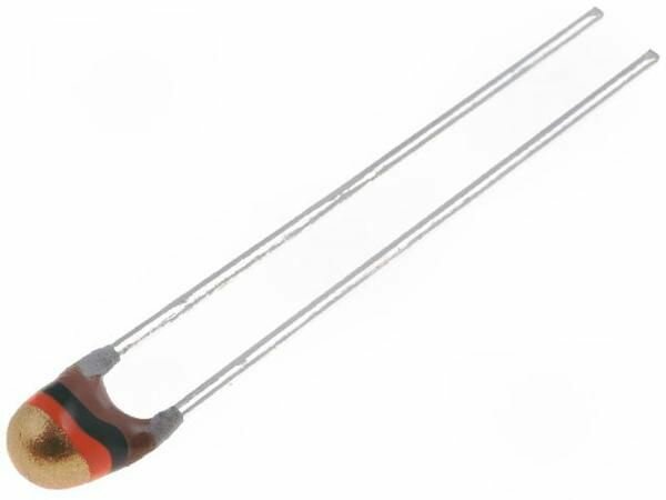 Термистор NTC VISHAY 640-10K, 10 кОм, 500 м Вт, THT, 3977K, -40 125 град. C