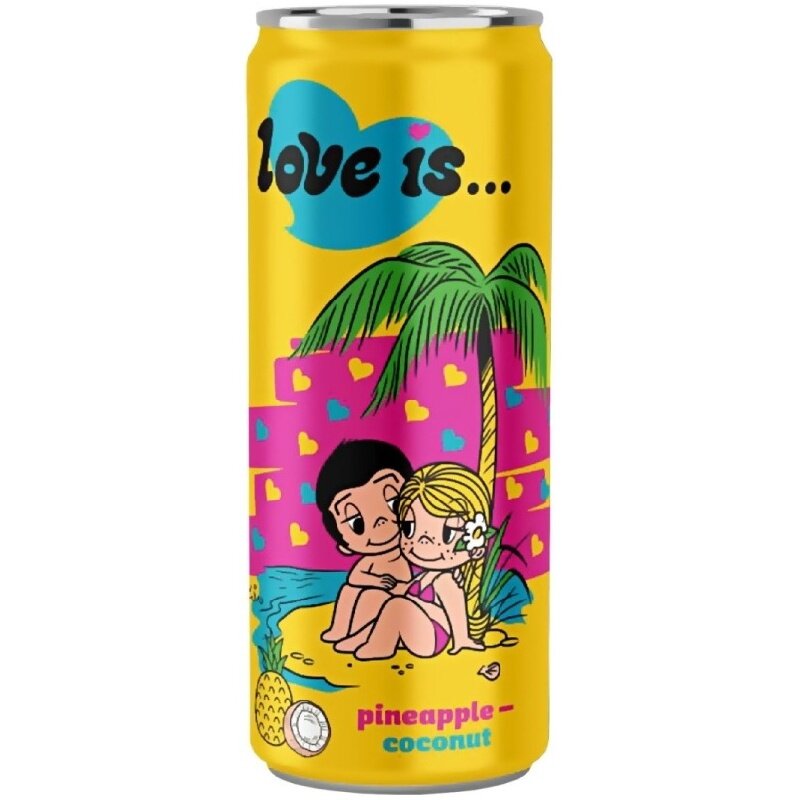 Напиток LOVE IS газированный Ананас-Кокос /жесть/ 330мл