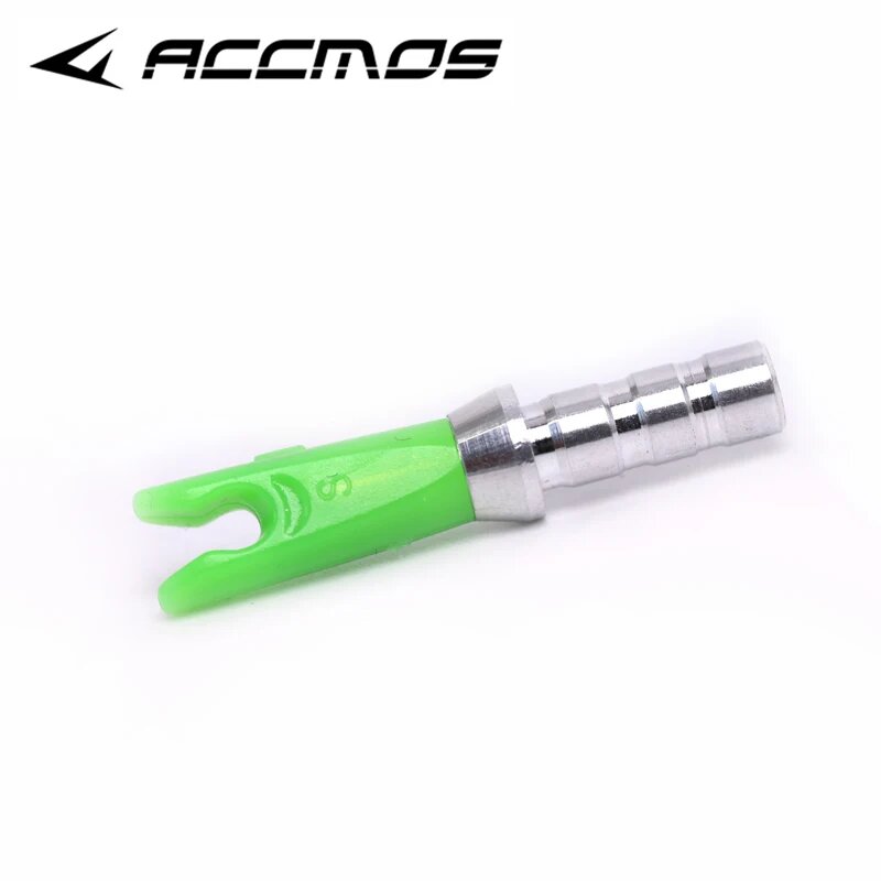 Хвостовики для стрел ACCMOS 24/50 шт. Зеленый, 8.0mm-50pc, L