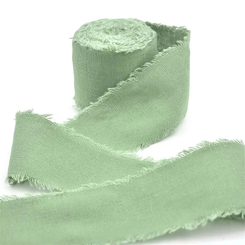 Хлопковая льняная лента 4 см х 5 м